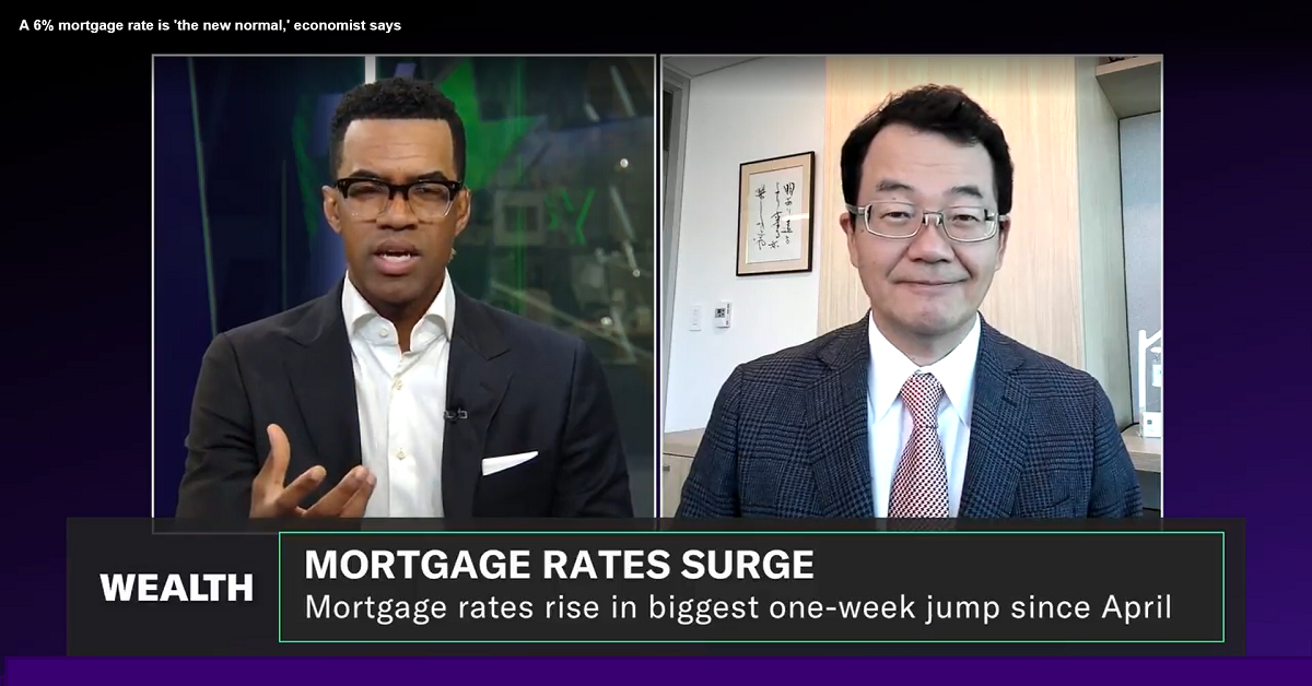 VIDEO: A 6% Mortgage Rate Is ‘The New Normal,’ Economist Says –Yahoo ...