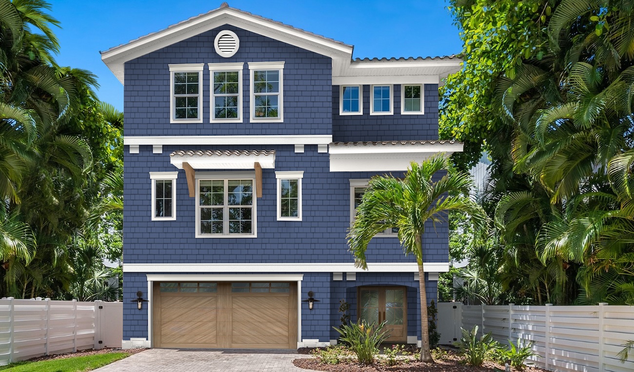 Home Exteriors Try on 2024 Colors of the Year