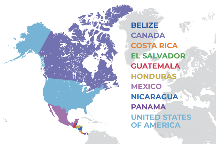 Map Of Central American Countries StepMap CENTRAL AMERICA COUNTRIES