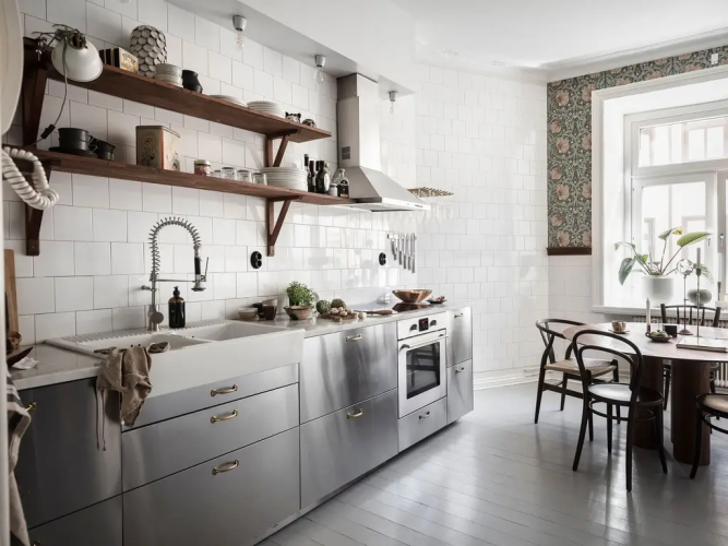Hot Home Trend Stainless Steel Kitchens